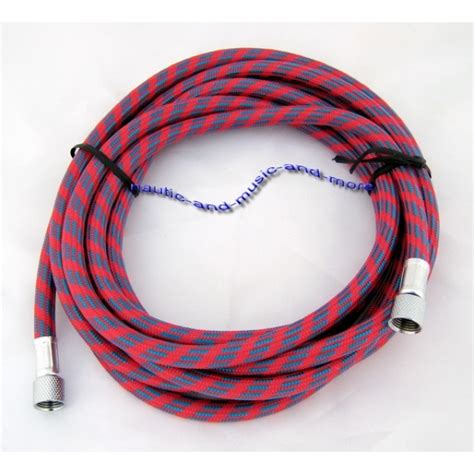 Airbrush-Luftschlauch Textil G 1/8" - 1/8", rot/blau, 1.8 m - Schläuche ...