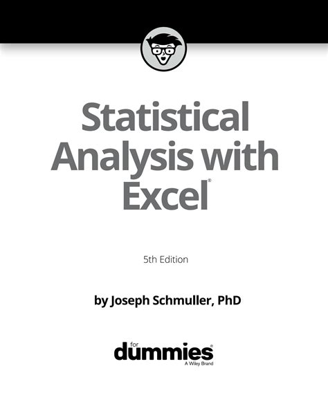 Solution Statistical Analysis With Excel For Dummies 5th Edition