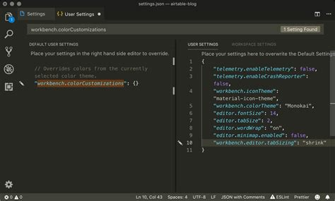 VSCodeのカラーテーマの詳細をカスタマイズする方法 Rriver