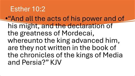 Esther Chapter 10 Kjv Youtube