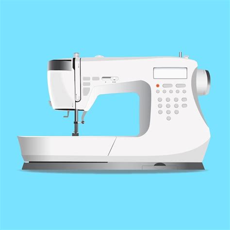 Uma Máquina De Costura Branca Com Uma Parte Superior Branca E O Número