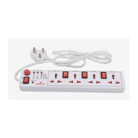 Anchor Smart 4 Universal Socket Shutter With Individual Switch 1 5 Mtr 22568