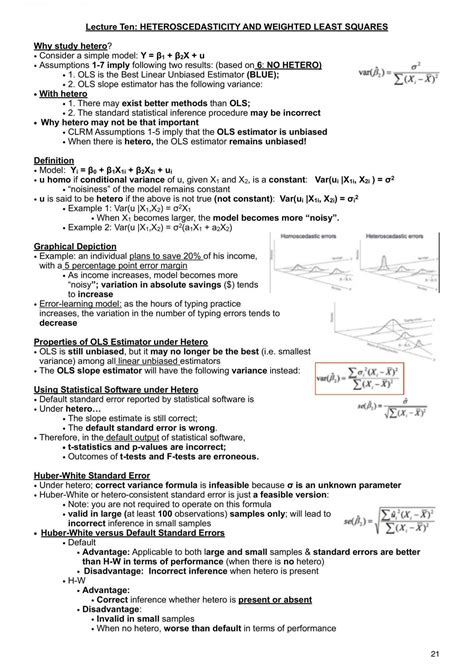 Introductory Econometric Notes 23571 Introductory Econometrics