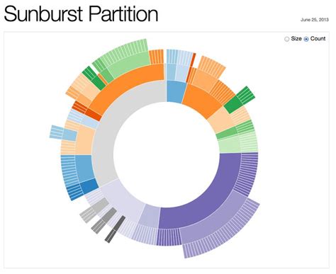 Sunburst Visual Data Visualization Visualisation Data