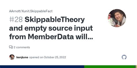 Skippabletheory And Empty Source Input From Memberdata Will Produce