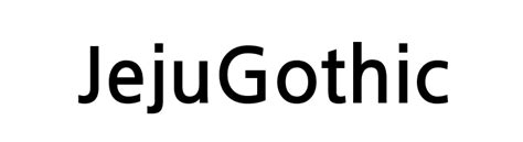 JejuGothic Font Details Characters FFonts Net