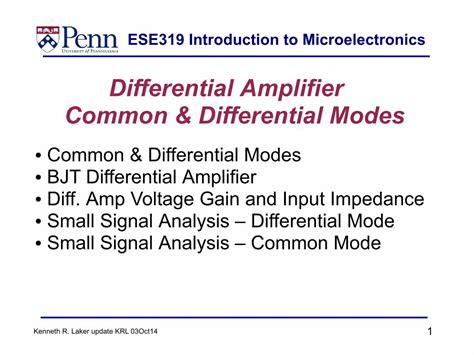 pdf differential amplifier common and differential modes dokumen tips