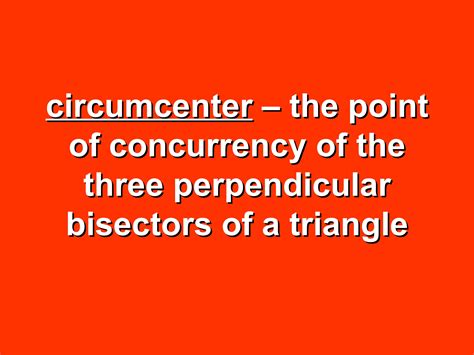 Points Of Concurrency In Triangles Ppt