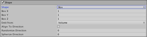 Unity Manual Shape Module