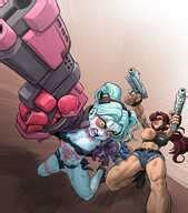 Post Black Lagoon Crossover Cyberpunk Edgerunners Cyberpunk Heppari Rebecca Revy