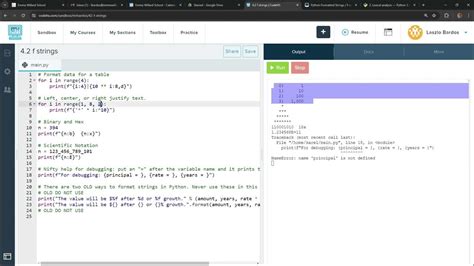 4c Formatted Strings In Python Youtube