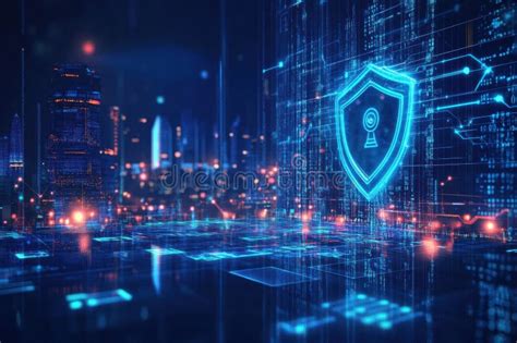 Cutting Edge Cybersecurity Framework With Digital Shield And Vibrant