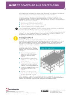 Guide To Scaffolds And Scaffolding Safe Work Australia Guide To Scaffolds And Scaffolding