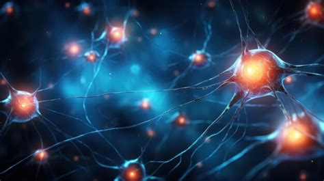 neural network connections glowing nodes active neurons threads of
