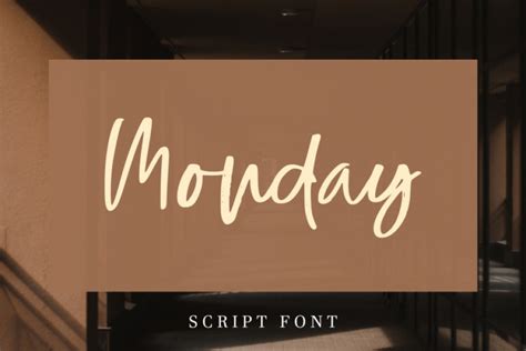 Monday Script Font Font Fonts