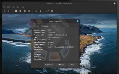 Photo Exif Metadata