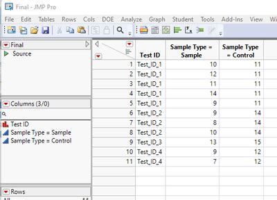 Solved: How to unstack a JMP table with a many to one structure - JMP ...