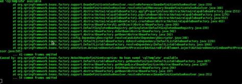 Resolved Nosuchbeandefinitionexception No Bean Named Cqltemplate