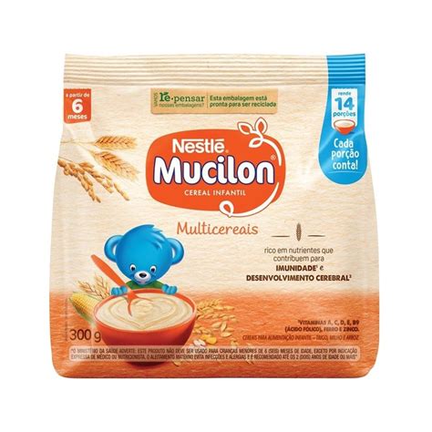 Mucilon Multicereais Sachê 300g Embalagem Com 9 Unidades Shopee Brasil