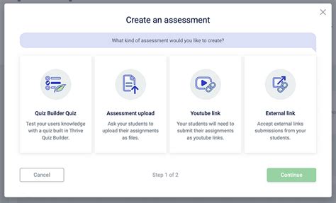 New Assessments For Thrive Apprentice