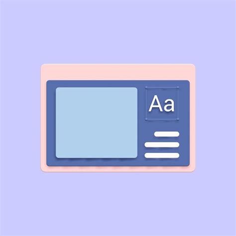 평면 디자인 ui 및 ux 투명 배경 그라데이션 컬러 ui 키트 컬렉션 프리미엄 사진