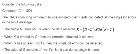 Solved In This Problem We Explore Some Of The Properties Of The CRC For Answer