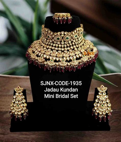 Golden Gold Mini Bridal Set At Rs 7740set In Mumbai Id 2850057335933