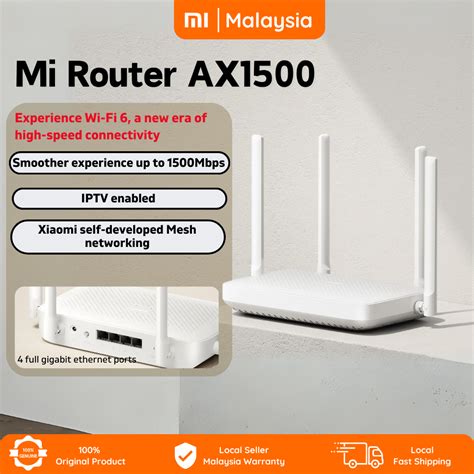 Xiaomi Router AX GHz Wi Fi Up To Mbps High Speed Support