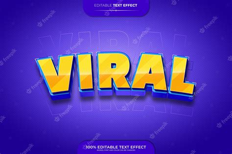 premium vector viral 3d editable text effect vector illustration