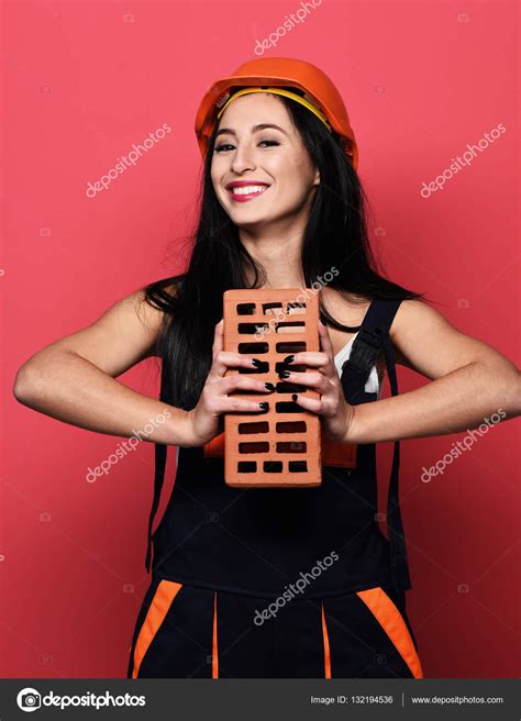 Pretty Cute Sexy Builder Girl Stock Photo Stetsik 132194536