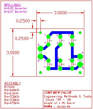 ROBBIE ROB AutoCad Printed Circuit Board
