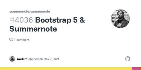 bootstrap 5 and summernote · issue 4036 · summernote summernote · github