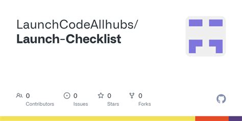 github launchcodeallhubs launch checklist