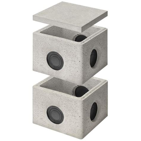 Fond De Regard Béton Clic Box® 40x40 Hu30cm 3 Opercules