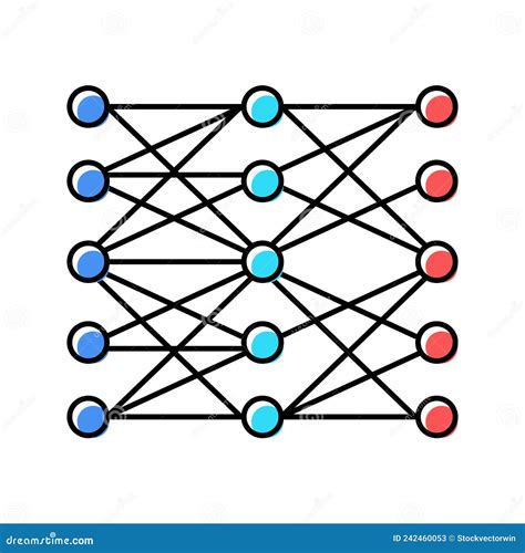 多层神经网络彩色图标矢量图插图 向量例证 插画 包括有 生物反馈 颜色 远期 表面 图标 排行 242460053