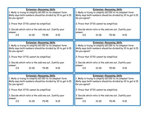 Use And Simplify Ratio Lesson 1 Teaching Resources