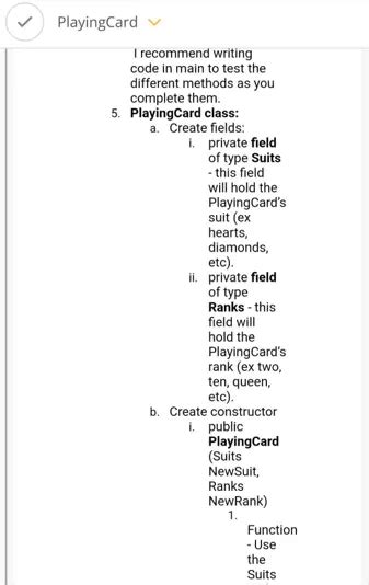 Program To Create A Card Game In C Assignment Solutions