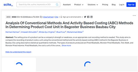 Analysis Of Conventional Methods And Activity Based Costing Abc Methods In Determining Product