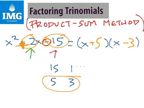 13c Factoring Product Sum Math Showme