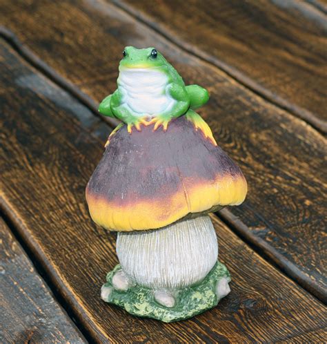 Садова фігура Сироїжка мала з жабкою Н 15см продаж ціна у Житомирі Садові паркові
