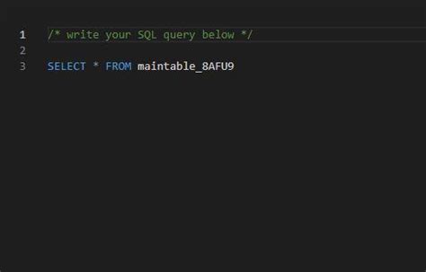 Solved SQL Challenge Your Table Maintable ORIA MySQL Chegg