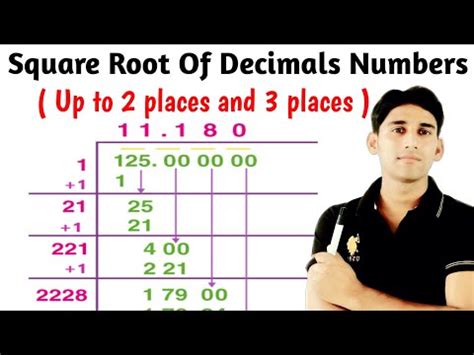 Square Root Of Decimal Number Square And Square Roots Square Root Of Decimal Number Tricks