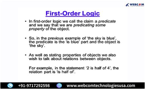 Explain Different Inference Rules for First Order Predicate Logic Ques10