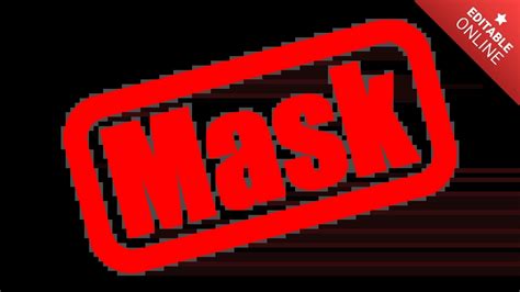 Mask Text Effect Generator