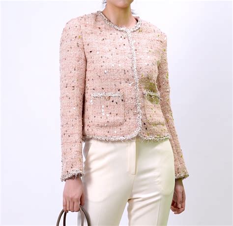 수입 프리미엄 코코 로맨틱 유니크 트위드 자켓