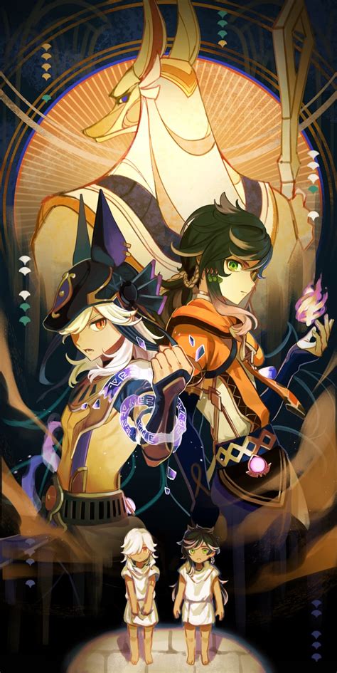 Cyno And Sethos Genshin Impact Drawn By 39iduki Danbooru