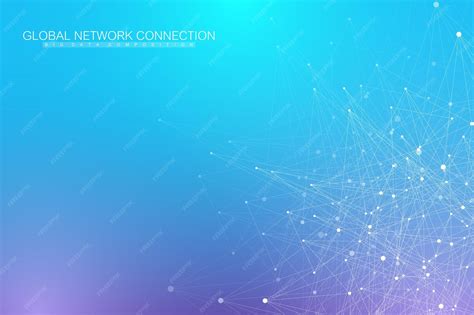 Premium Vector Big Data Visualization Geometric Abstract Background