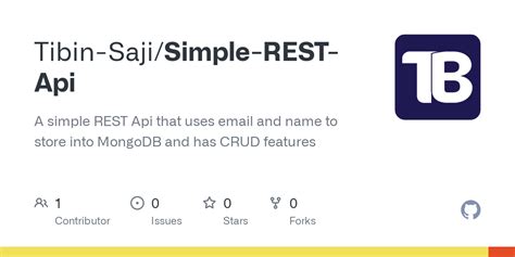 Github Tibin Sajisimple Rest Api A Simple Rest Api That Uses Email And Name To Store Into