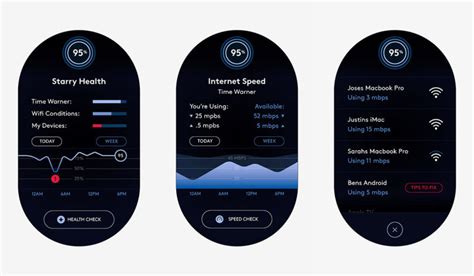 Starry Router UI Design By The Collected Works Daily Design Inspiration For Creatives