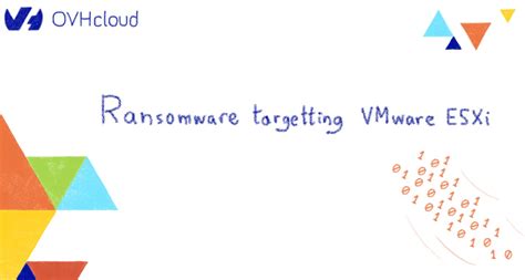 Ransomware Targeting Vmware Esxi Ovhcloud Blog